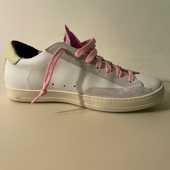 P448 | Shoes | New P448 John Dogma Neon Low Top Sneakers Sz 37 Sz 7 7 2 ...